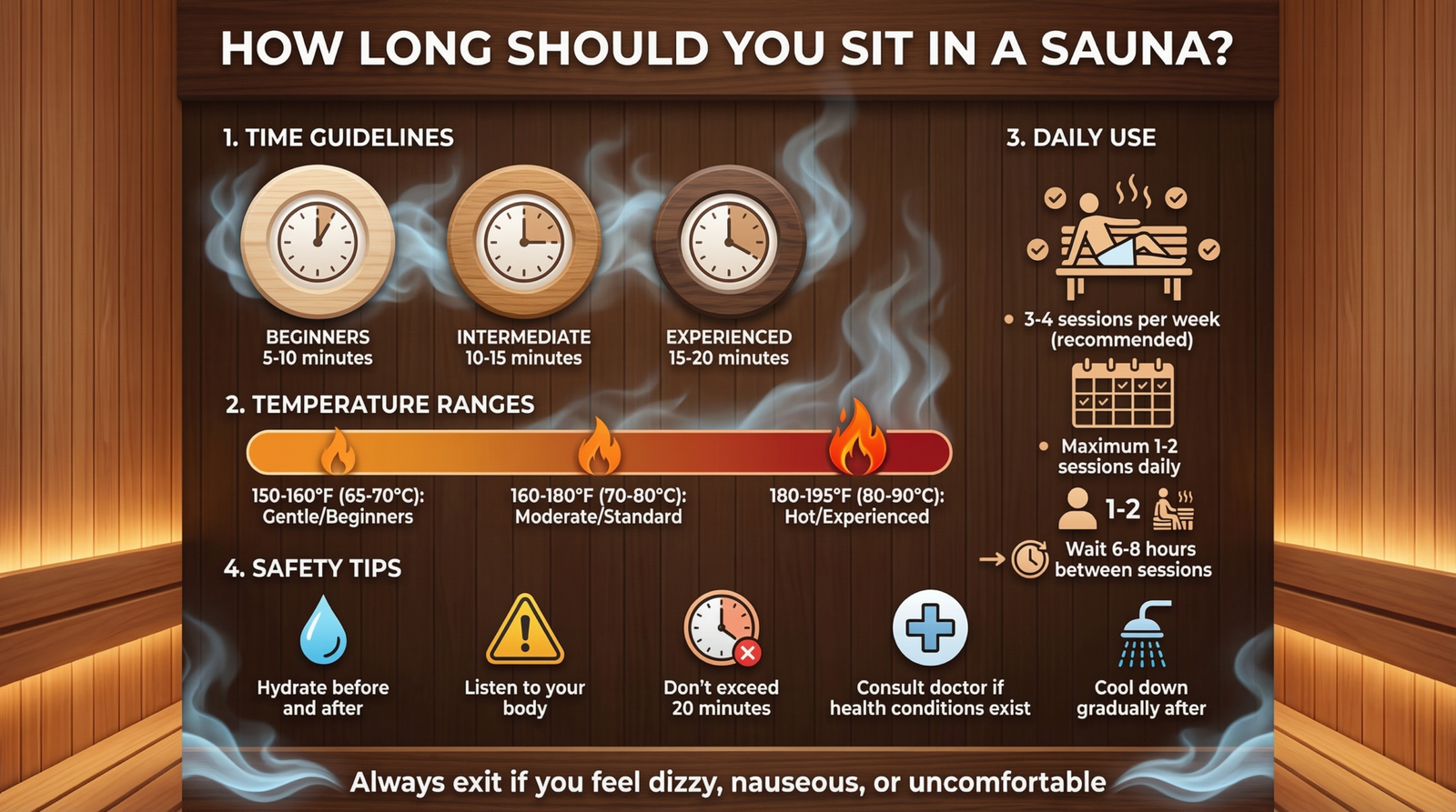 How Long Should You Sit in a Sauna? Time, Temperature, and Daily Use ...